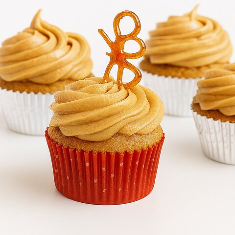 Gingerbread Caramel Cupcakes