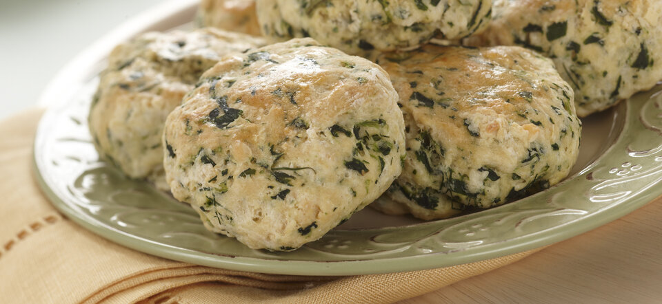 Feta Spinach Biscuits
