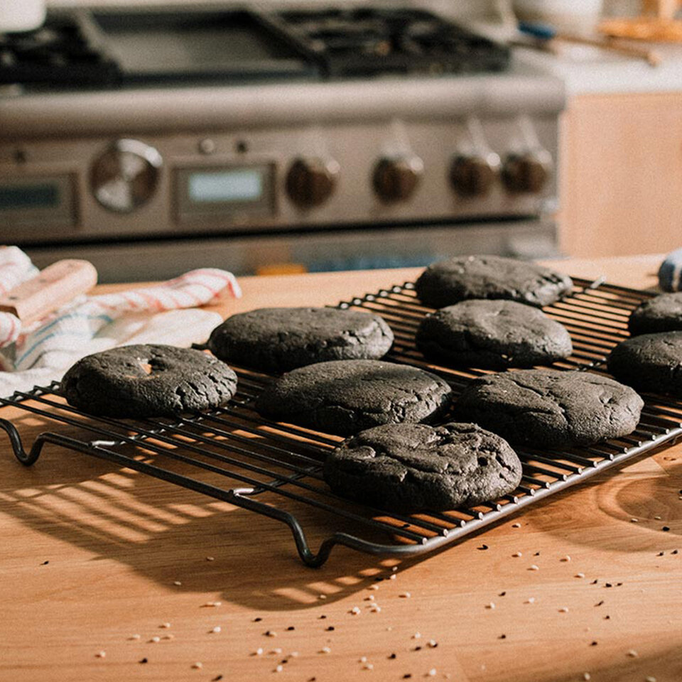 Chris Siu’s Black Sesame & Peanut Butter Cookies