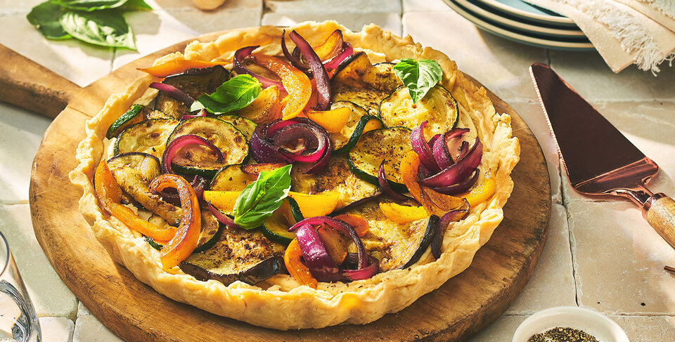 Mediterranean Roasted Vegetable Tart
