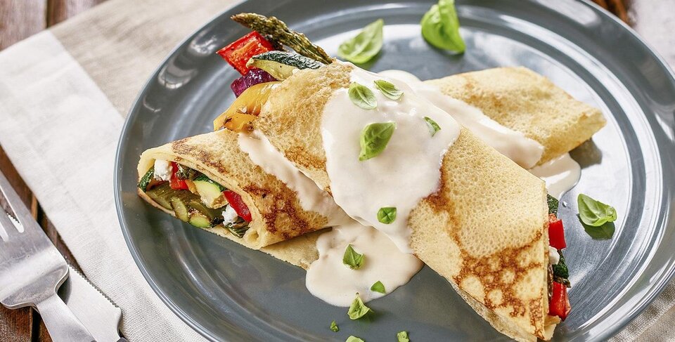 Roasted Veggie Crepes
