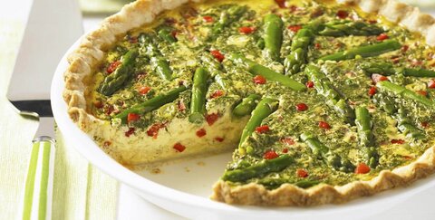 Asparagus Custard Quiche